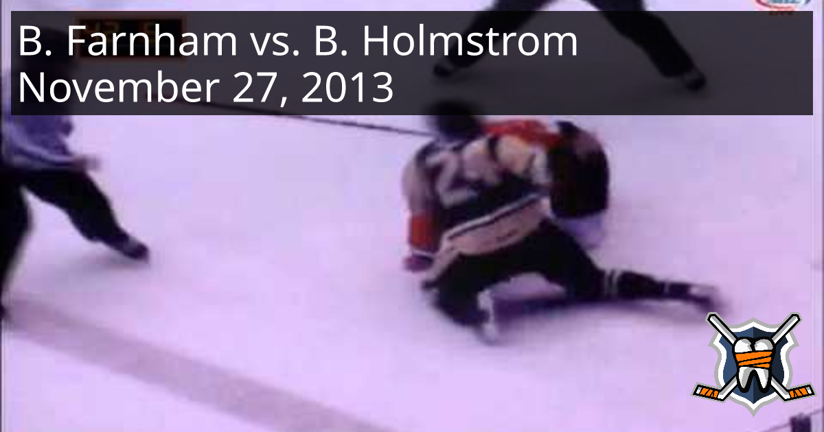Bobby Farnham vs. Ben Holmstrom, November 27, 2013 - Wilkes-Barre ...