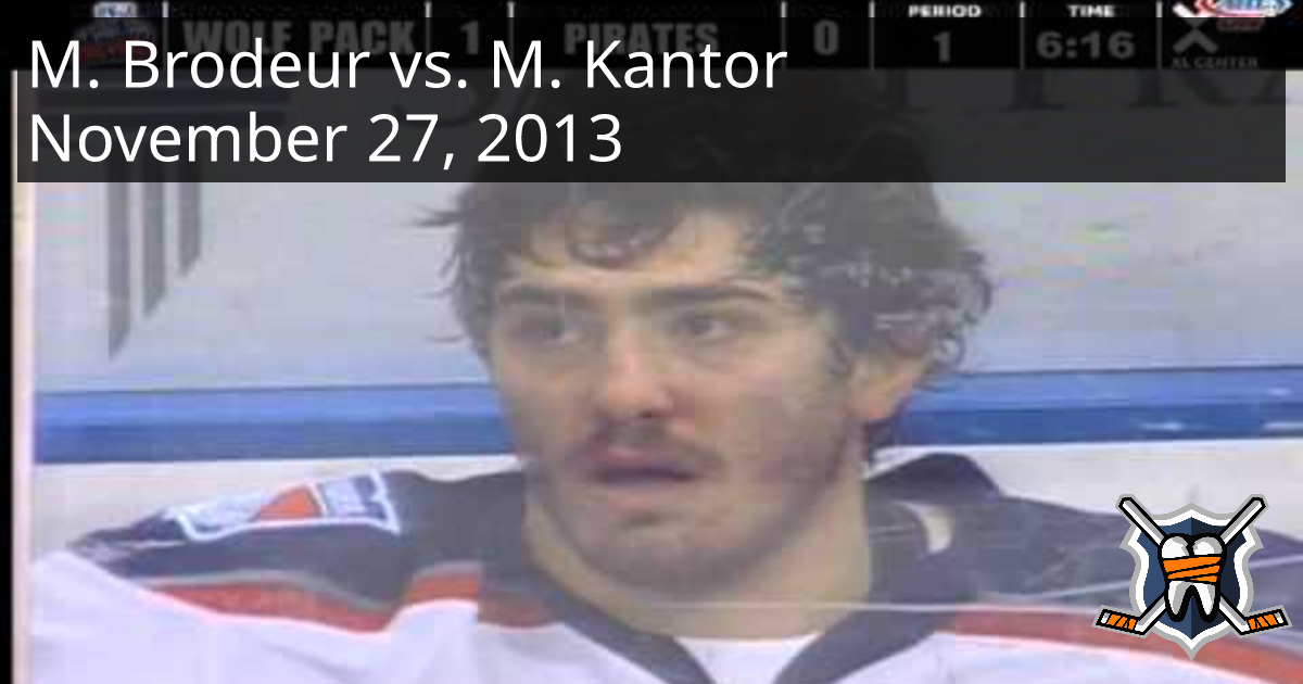 Mathieu Brodeur vs. Michael Kantor, November 27, 2013 - Portland ...