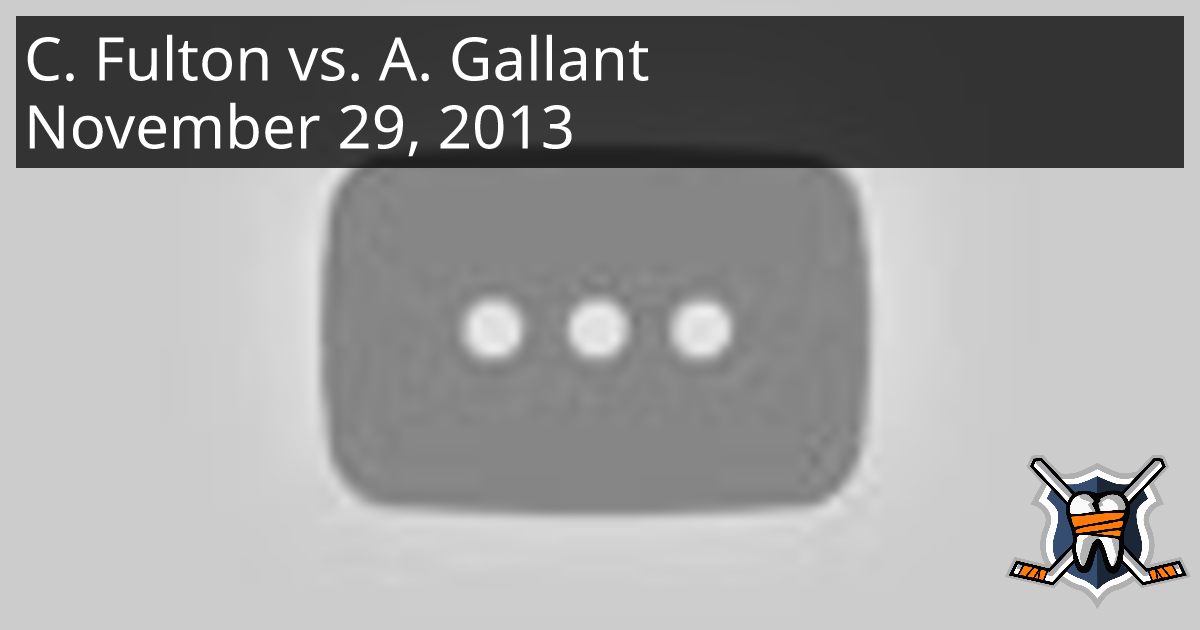 Corey Fulton vs. Alex Gallant, November 29, 2013 - Mississippi ...