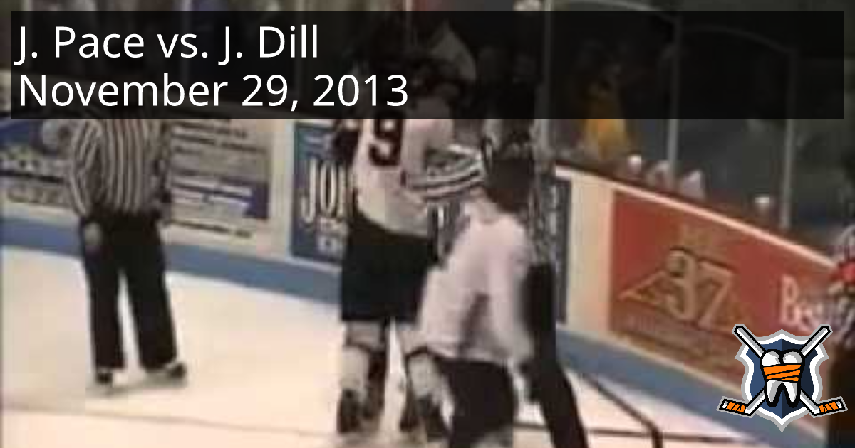Joe Pace vs. Jeff Dill, November 29, 2013 - Danville Dashers vs ...