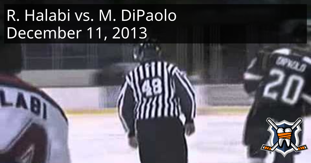 Reid Halabi vs. Mike DiPaolo, December 11, 2013 - Moncton Wildcats vs ...