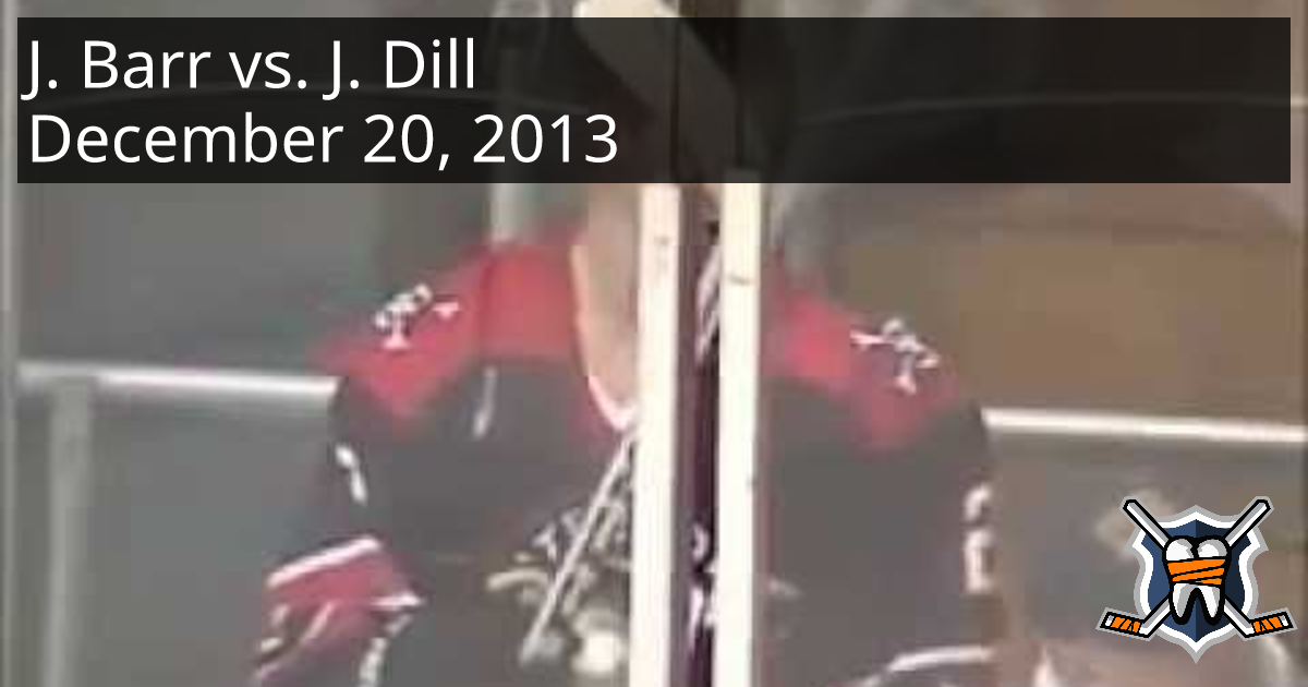 Justin Barr vs. Jeff Dill, December 20, 2013 - Danville Dashers vs ...