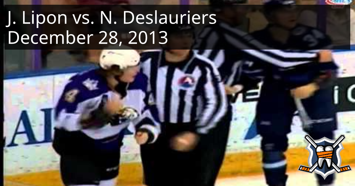 JC Lipon vs. Nicolas Deslauriers, December 28, 2013 - St. John's ...