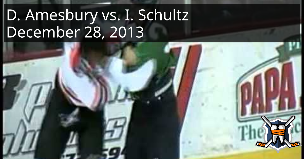 Daniel Amesbury vs. Ian Schultz, December 28, 2013 - Denver Cutthroats ...