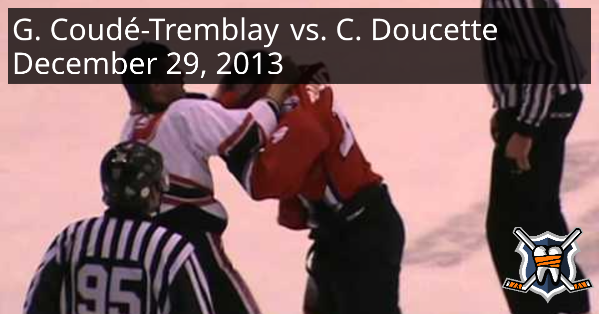 Guillaume Coudé-Tremblay vs. Cody Doucette, December 29, 2013 ...