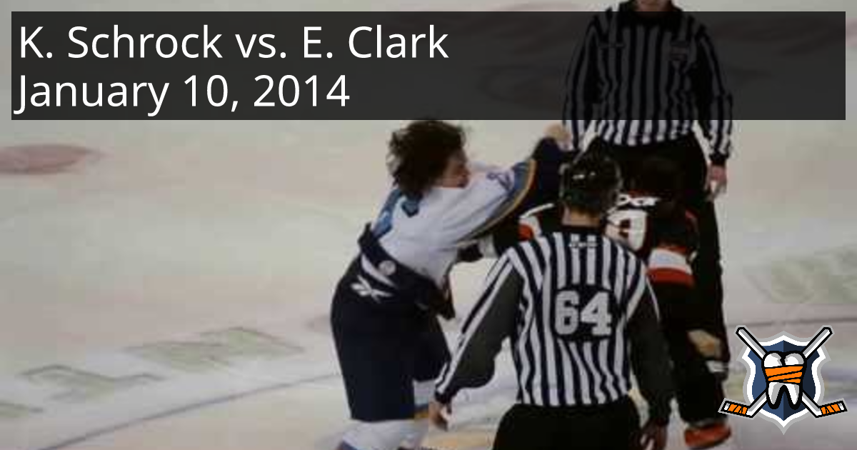 Kaleigh Schrock vs. Emerson Clark, January 10, 2014 - Fort Wayne Komets ...