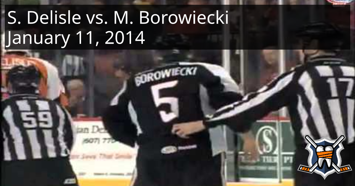 Steven Delisle vs. Mark Borowiecki, January 11, 2014 - Lehigh Valley ...
