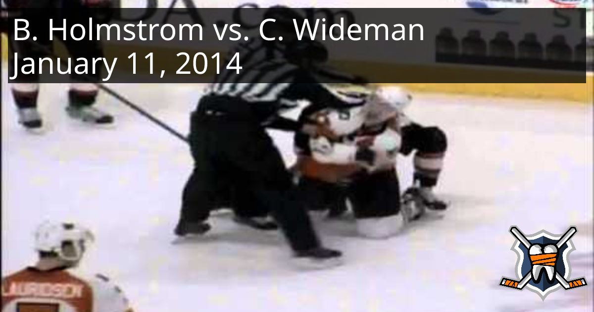 Ben Holmstrom vs. Chris Wideman, January 11, 2014 - Lehigh Valley ...