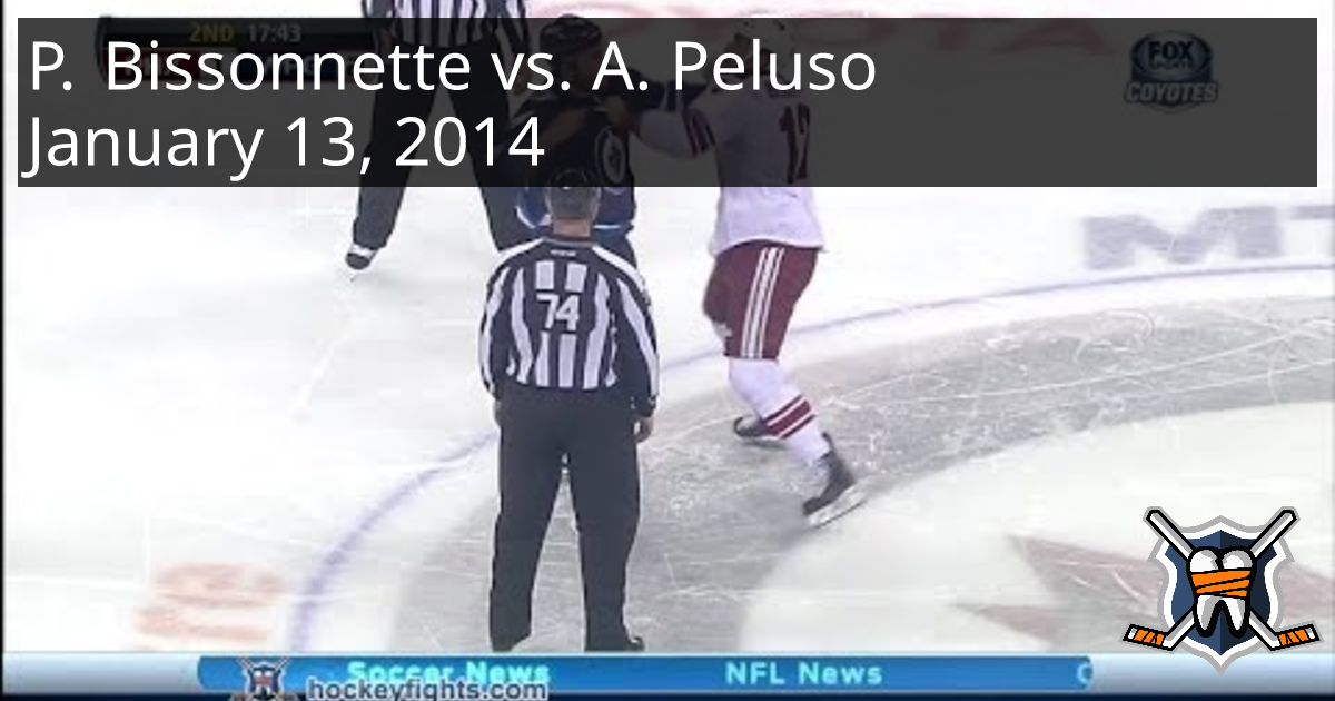 Paul Bissonnette vs. Anthony Peluso, January 13, 2014 - Arizona Coyotes ...