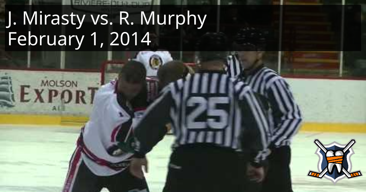 Jon Mirasty vs. Ryan Murphy, February 1, 2014 - Éperviers de Sorel ...