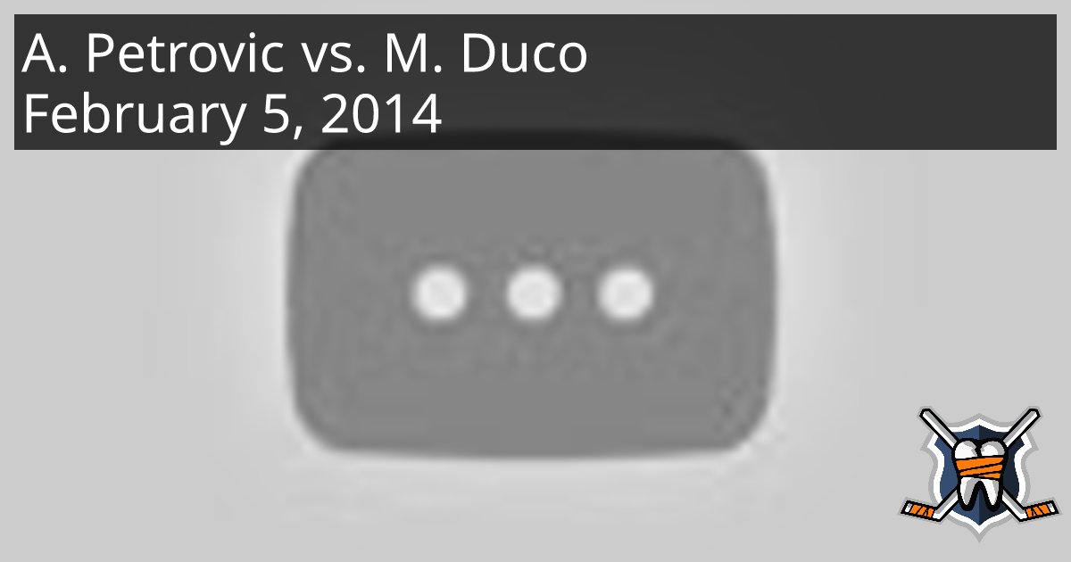Alex Petrovic vs. Mike Duco, February 5, 2014 - San Antonio Rampage vs ...