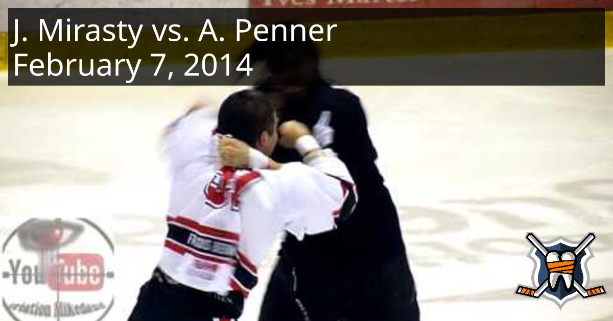 Jon Mirasty vs. Alex Penner, February 7, 2014 - Éperviers de Sorel ...