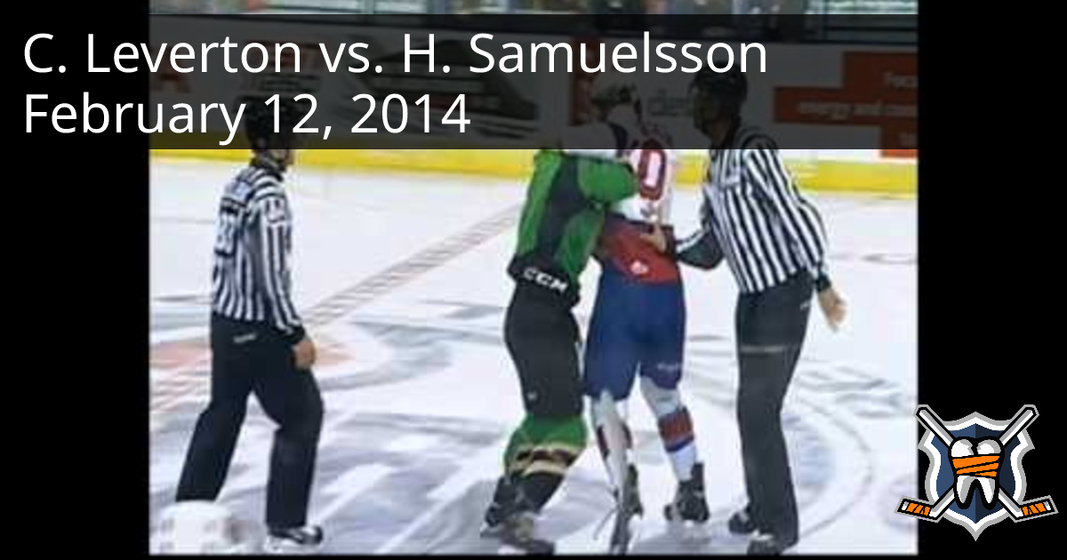 Craig Leverton vs. Henrik Samuelsson, February 12, 2014 - Prince Albert ...