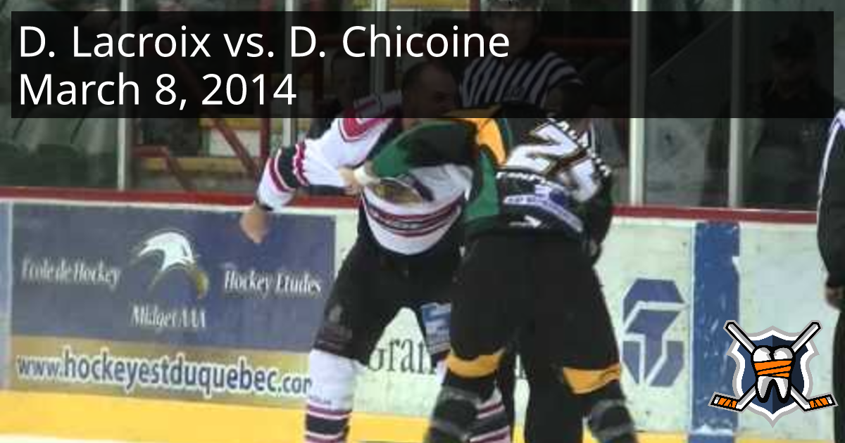 David Lacroix vs. David Chicoine, March 8, 2014 - 3L de Rivière-du-Loup ...