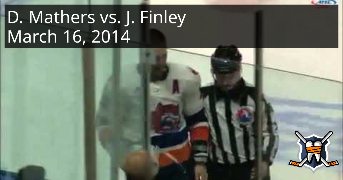 Derek Mathers vs. Joe Finley, March 16, 2014 - Lehigh Valley Phantoms ...