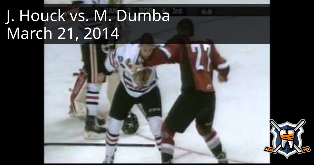 Jackson Houck vs. Matt Dumba, March 21, 2014 - Vancouver Giants vs ...