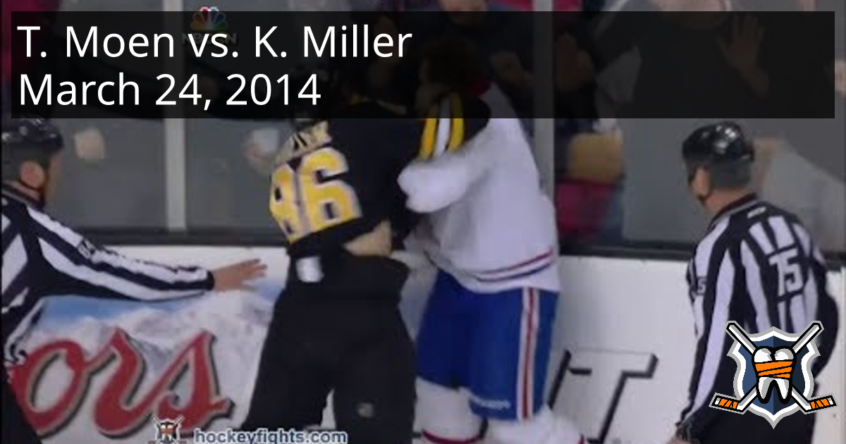 Travis Moen vs. Kevan Miller, March 24, 2014 - Montreal Canadiens vs ...