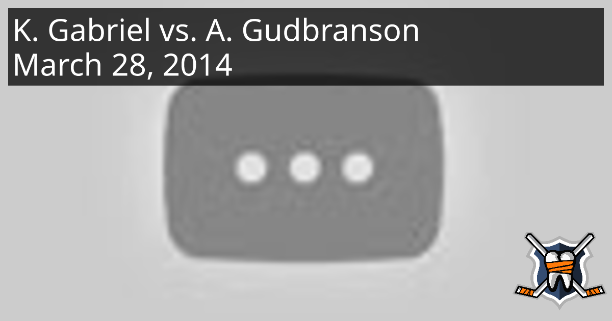 Kurtis Gabriel vs. Alexander Gudbranson, March 28, 2014 - Owen Sound ...