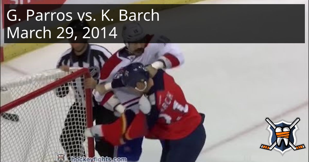 George Parros vs. Krys Barch, March 29, 2014 - Montreal Canadiens vs ...