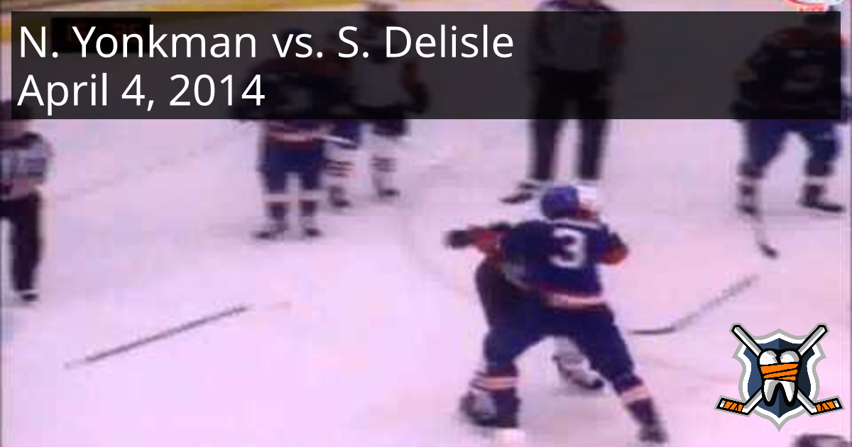 Nolan Yonkman vs. Steven Delisle, April 4, 2014 - Norfolk Admirals vs ...
