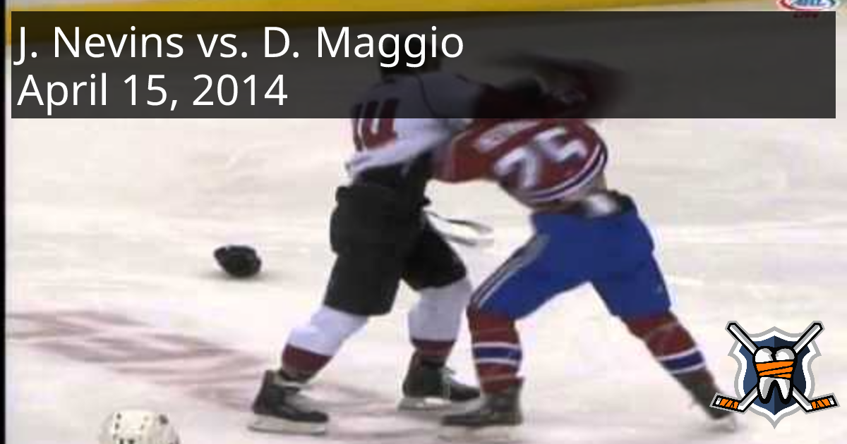 Jack Nevins vs. Daniel Maggio, April 15, 2014 - Hamilton Bulldogs vs ...