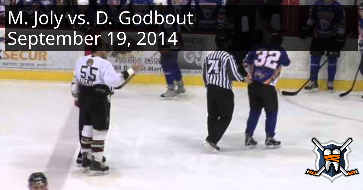 Mario Joly vs. David Godbout, September 19, 2014 - Cornwall River Kings ...