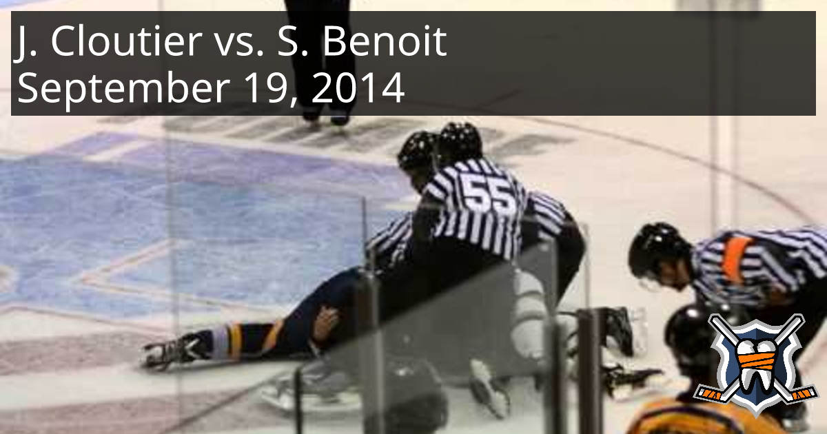 Justin Cloutier vs. Samuel Benoit, September 19, 2014 - l’Assurancia de ...