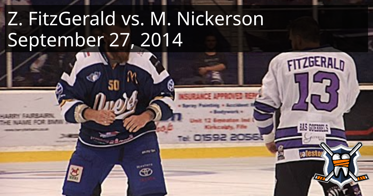 Zack FitzGerald vs. Matt Nickerson, September 27, 2014 - Glasgow Clan ...