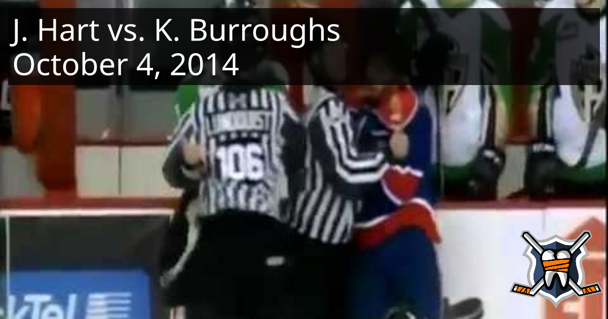 Jayden Hart vs. Kyle Burroughs, October 4, 2014 - Prince Albert Raiders ...