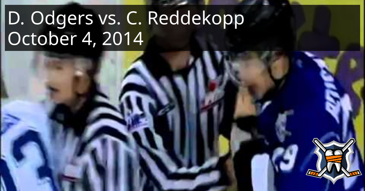 Dakota Odgers vs. Chaz Reddekopp, October 4, 2014 - Swift Current ...