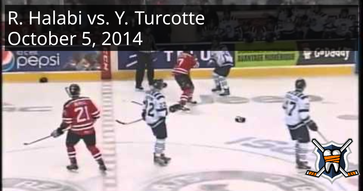 Reid Halabi vs. Yanick Turcotte, October 5, 2014 - Chicoutimi ...