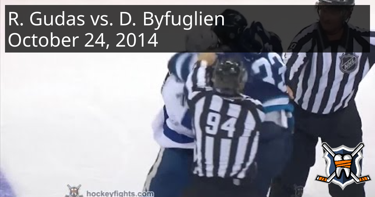 Radko Gudas vs. Dustin Byfuglien, October 24, 2014 - Tampa Bay ...