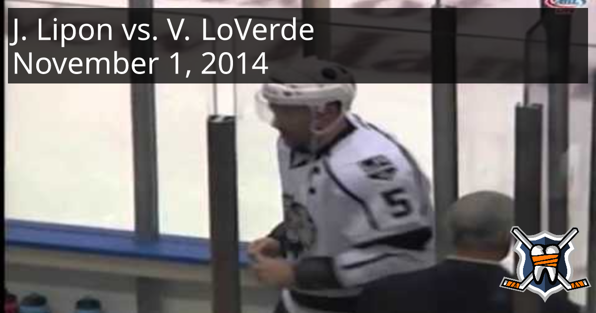 JC Lipon vs. Vincent LoVerde, November 1, 2014 - St. John's IceCaps vs ...