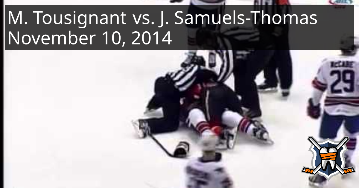 Mathieu Tousignant vs. Jordan Samuels-Thomas, November 10, 2014 ...