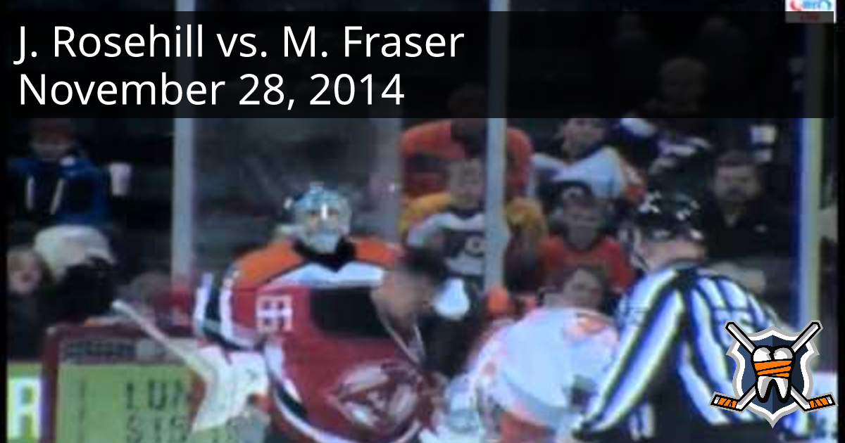 Jay Rosehill vs. Mark Fraser, November 28, 2014 - Lehigh Valley ...