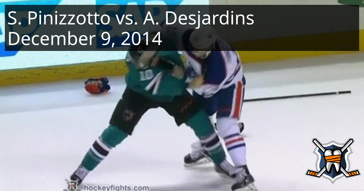 Steve Pinizzotto vs. Andrew Desjardins, December 9, 2014 - Edmonton ...