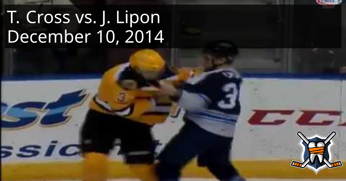 Tommy Cross vs. JC Lipon, December 10, 2014 - Providence Bruins vs. St ...