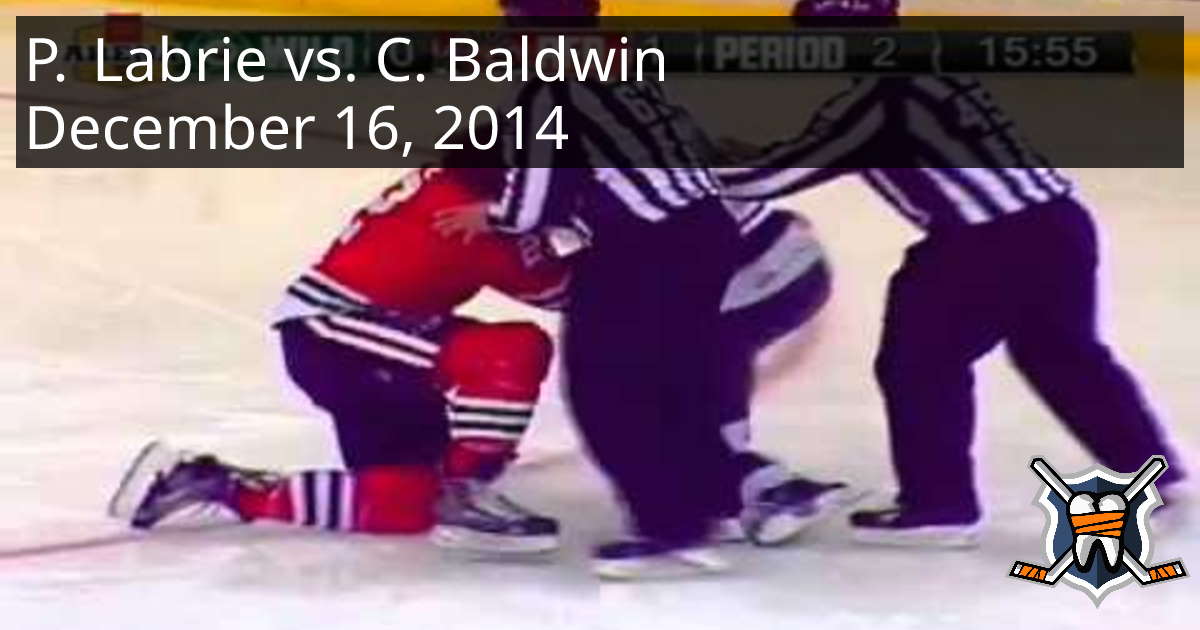 Pierre-Cedric Labrie vs. Corbin Baldwin, December 16, 2014 - Rockford ...