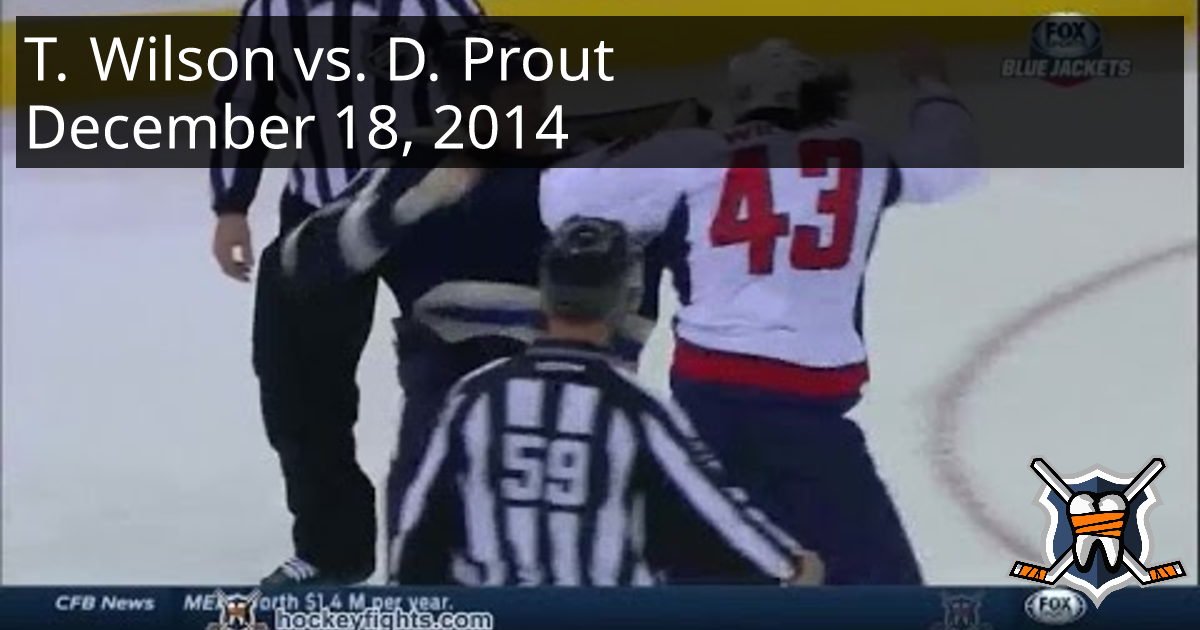Tom Wilson vs. Dalton Prout, December 18, 2014 - Washington Capitals vs ...