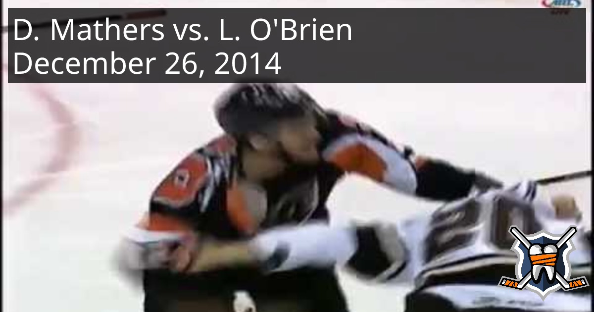 Derek Mathers vs. Liam O'Brien, December 26, 2014 - Lehigh Valley ...