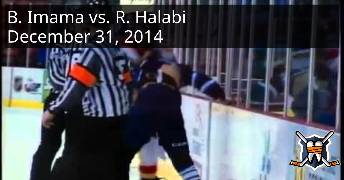 Bokondji Imama Vs Reid Halabi December 31 2014 Baie Comeau Drakkar