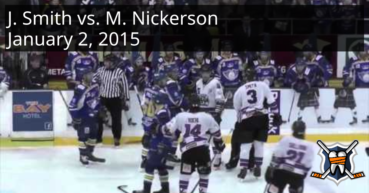 Jeff Smith vs. Matt Nickerson, January 2, 2015 - Glasgow Clan vs. Fife ...