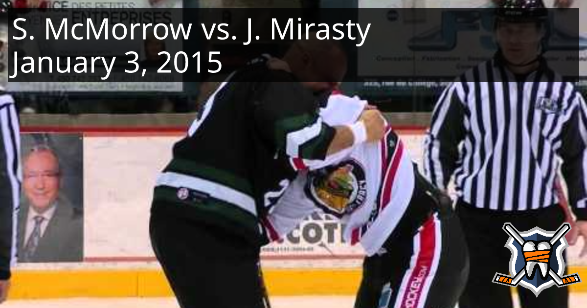 Sean McMorrow vs. Jon Mirasty, January 3, 2015 - Marquis de Jonquière ...