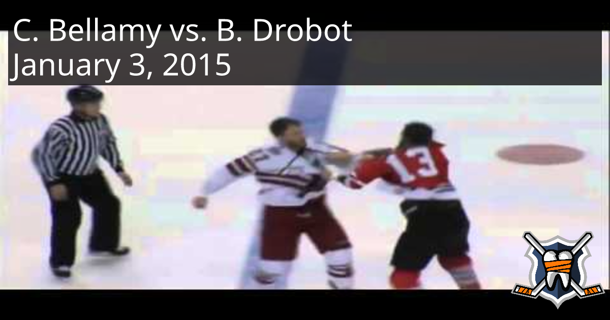 Corey Bellamy vs. Brad Drobot, January 3, 2015 - Huntsville Havoc vs ...