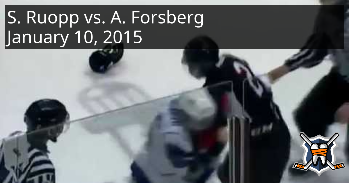 Sam Ruopp vs. Alex Forsberg, January 10, 2015 - Prince George Cougars ...
