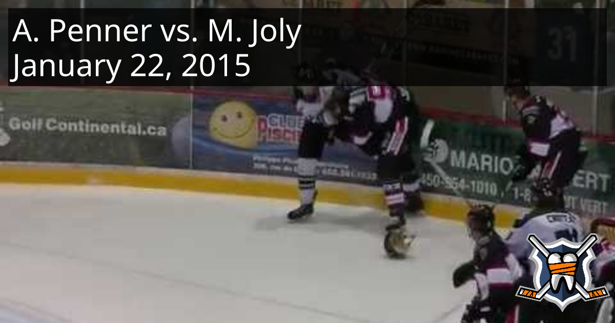 Alex Penner vs. Mario Joly, January 22, 2015 - Marquis de Jonquière vs ...