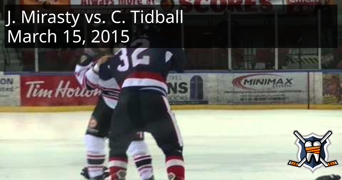 Jon Mirasty vs. Curtis Tidball, March 15, 2015 - Éperviers de Sorel ...