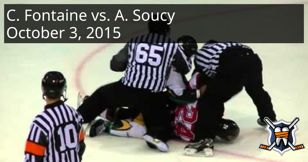 Charles Fontaine vs. Alexandre Soucy, October 3, 2015 - Éperviers de ...