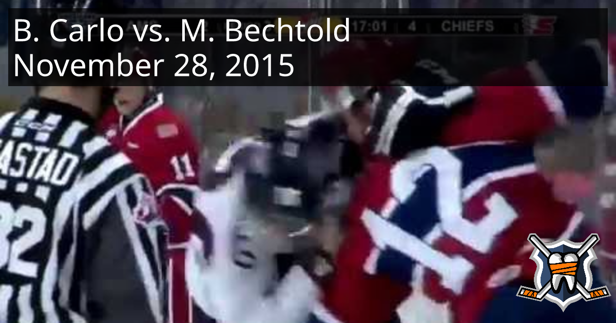 Brandon Carlo vs. Markson Bechtold, November 28, 2015 - Tri-City ...