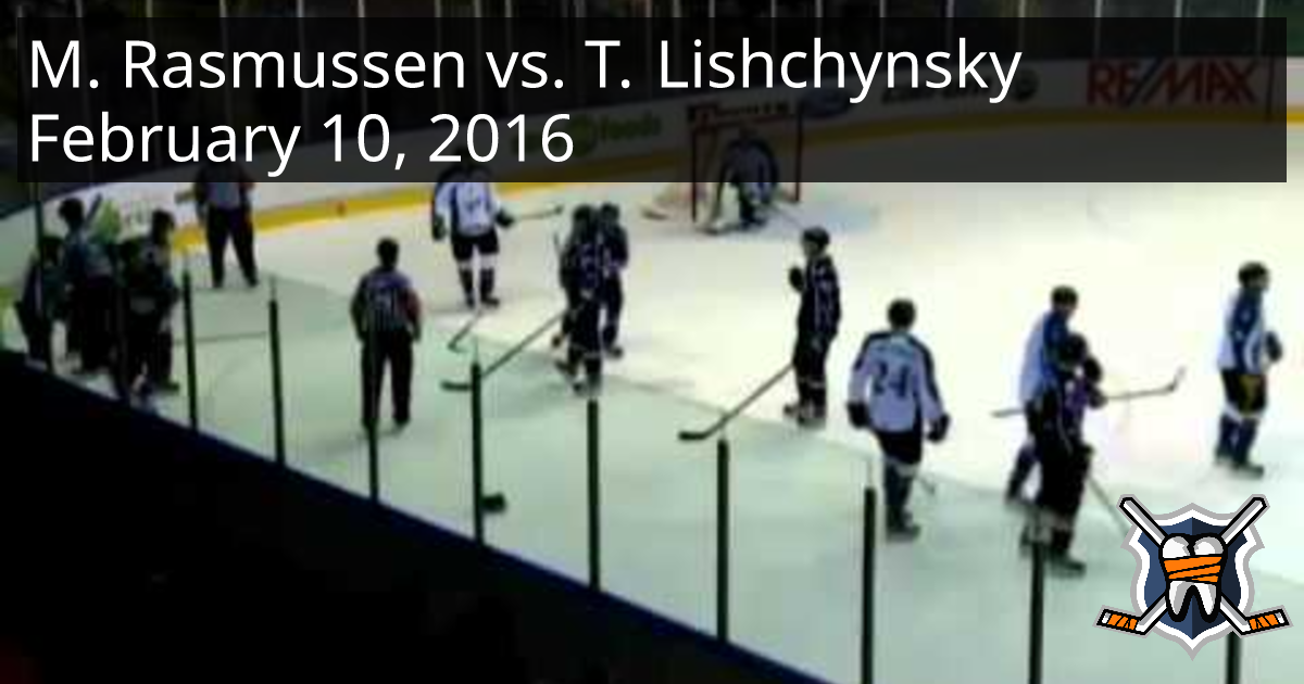 Michael Rasmussen vs. Tanner Lishchynsky, February 10, 2016 - Tri-City ...